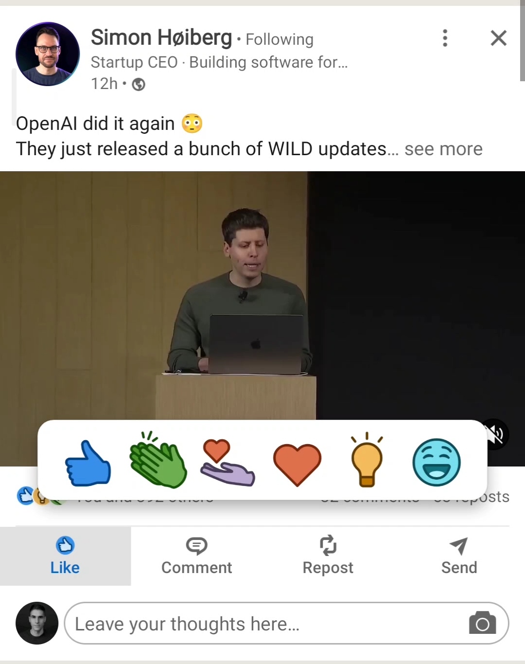 LinkedIn Reactions: Enhancing Engagement with a Click